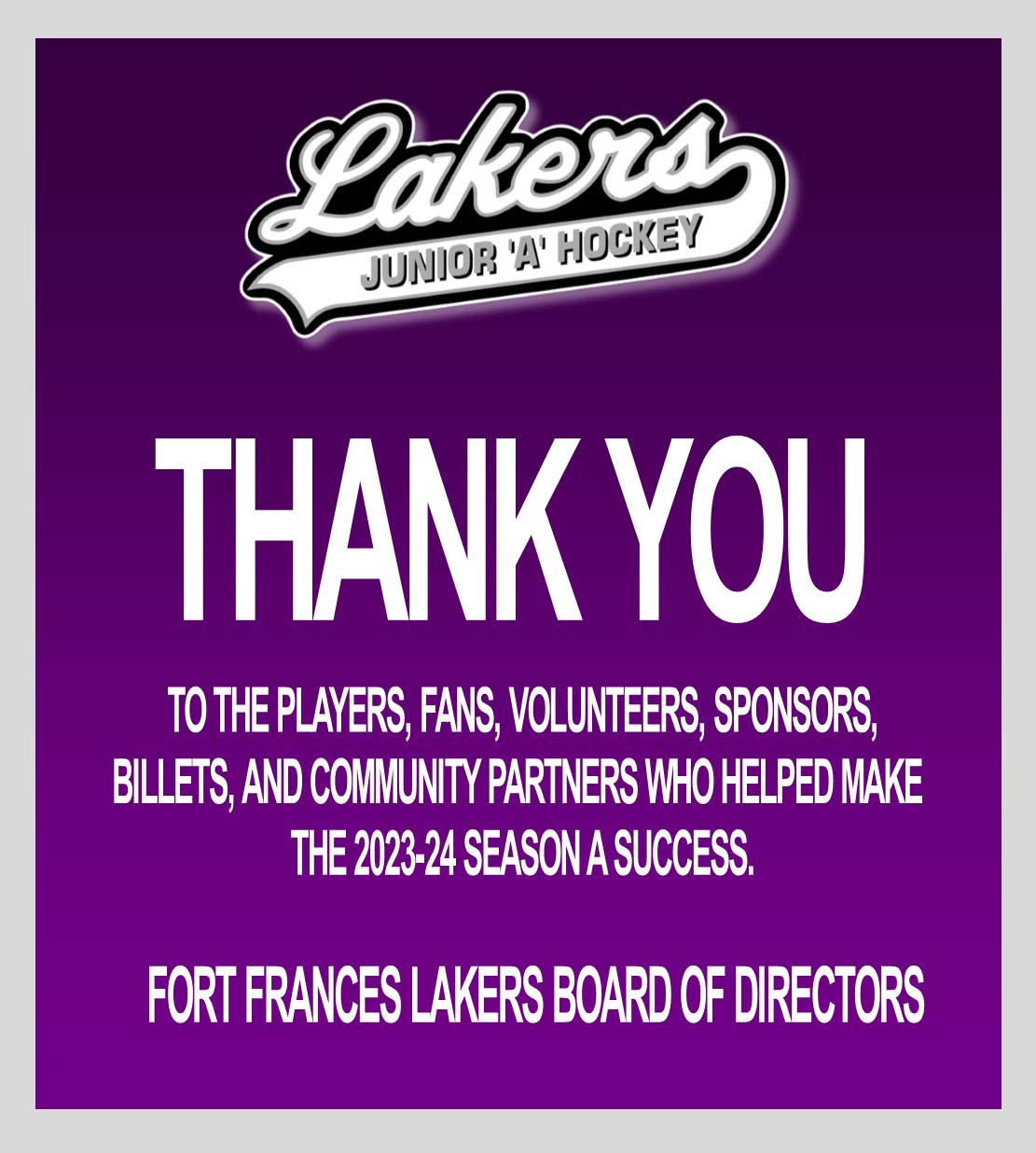 Fort Frances Lakers